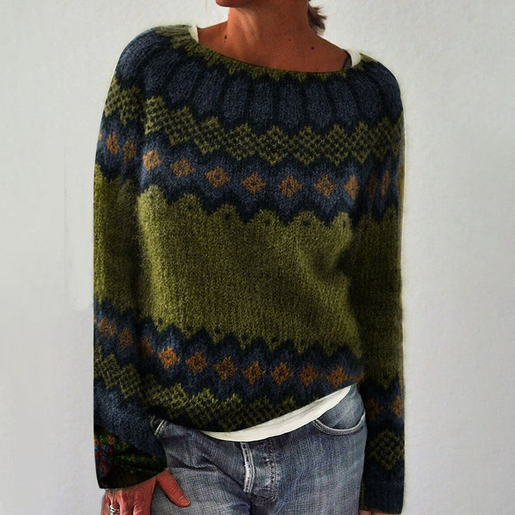 IVY – Cozy Winter Sweater with Nordic Knit – Langford & Blake