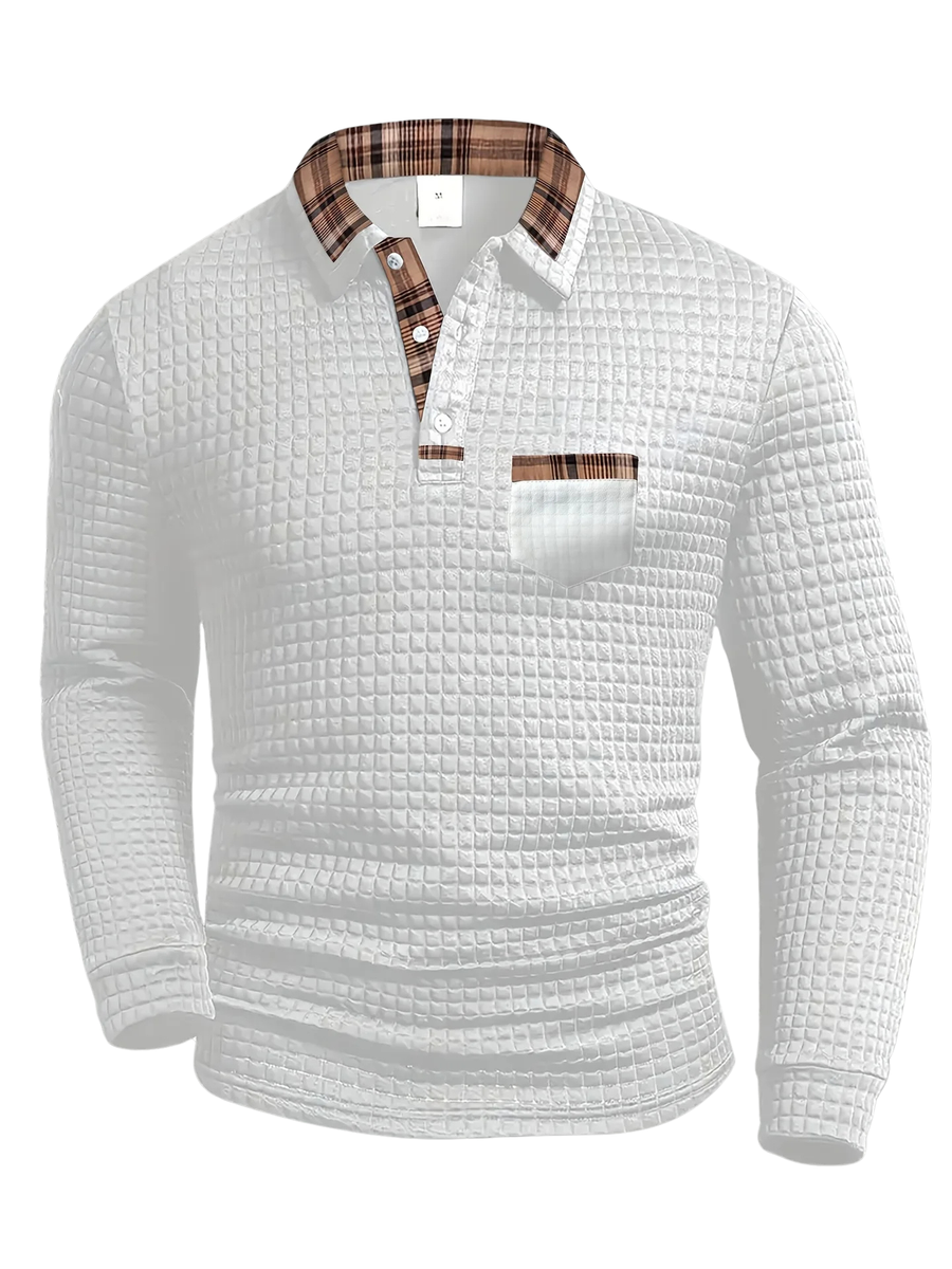 Preston – Textured Long-Sleeve Shirt – Langford & Blake